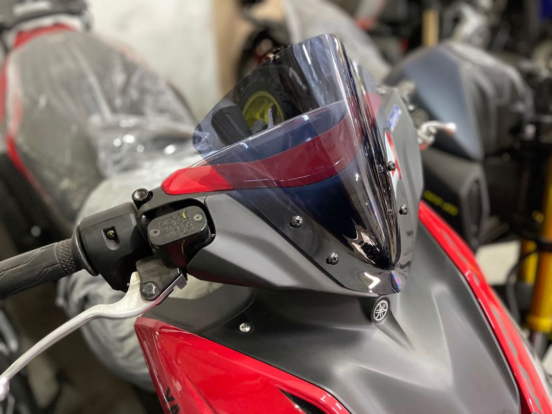 Aerox 155 Sectbill Windshield for New and Old model, Motorcycles ...