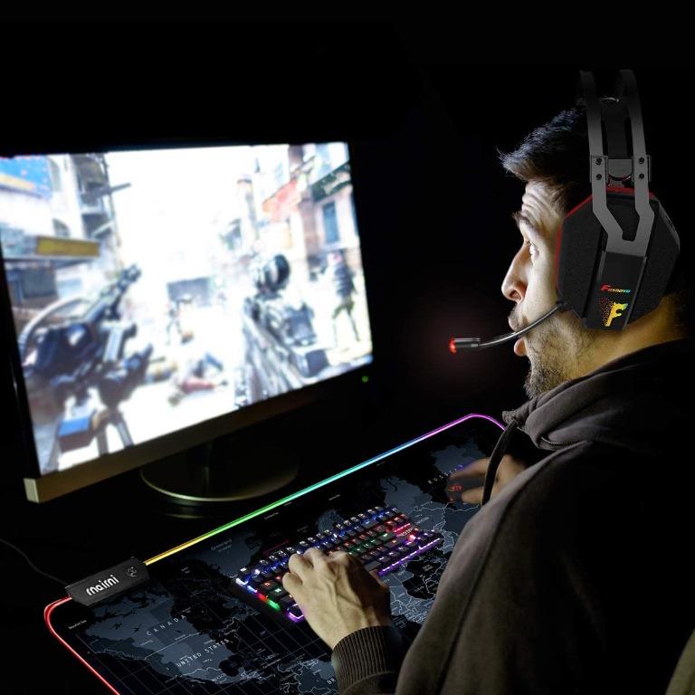 Extended RGB Gaming Mouse Pad, Extra Large Gaming Mouse Mat for Gamer ...