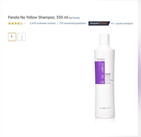 Fanola Purple Shampoo, Beauty & Personal Care, Hair on Carousell