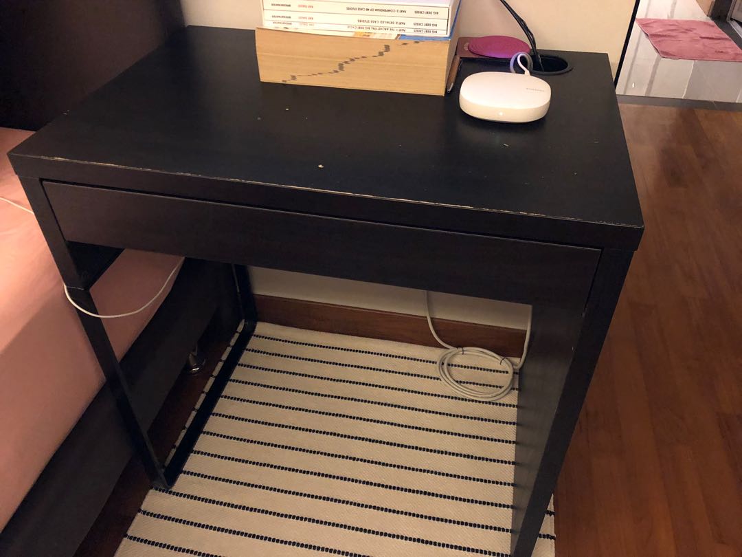 Ikea Micke Desk Black 73cm x 50cm, Furniture & Home Living, Furniture ...
