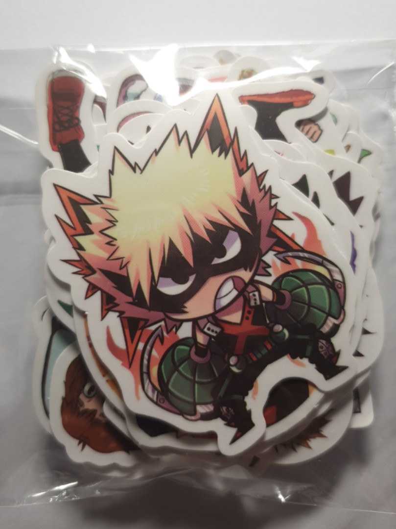[INSTOCKS] BOKU NO HERO ACADEMIA 50 PC STICKERS!!!!, Hobbies & Toys ...