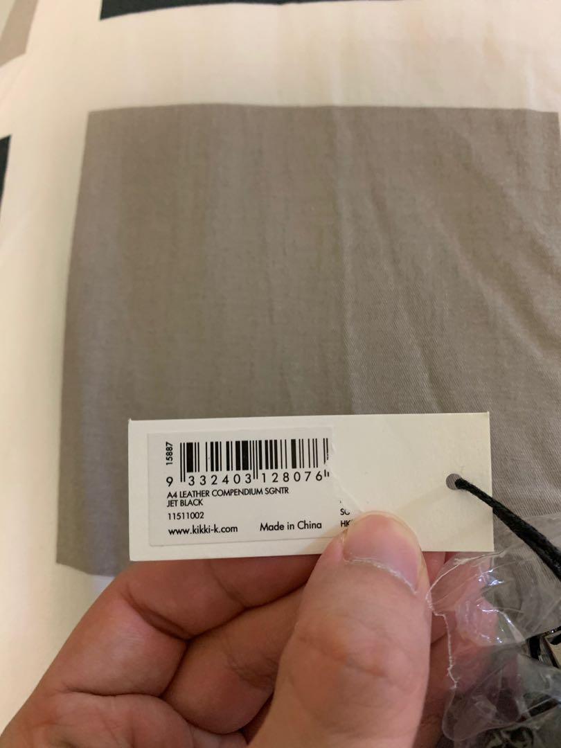 Kikki.k A4 Leather Compendium Jet black signature edition, Everything ...