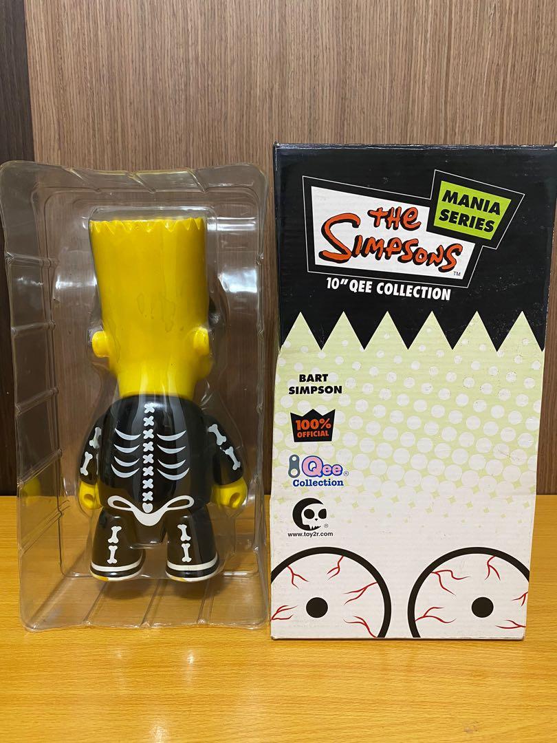 Limited edition Simpsons Halloween Bart Bone Mask 2 10-Inch Qee Figure ...