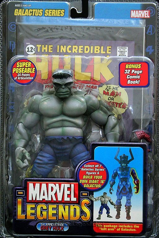 Marvel Legends First Appearance Grey Hulk (Chase Variant) 2005 Released ...
