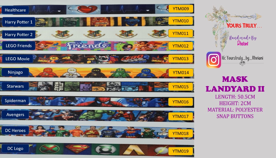 Mask Landyard, Health & Nutrition, Face Masks & Face Shields on Carousell