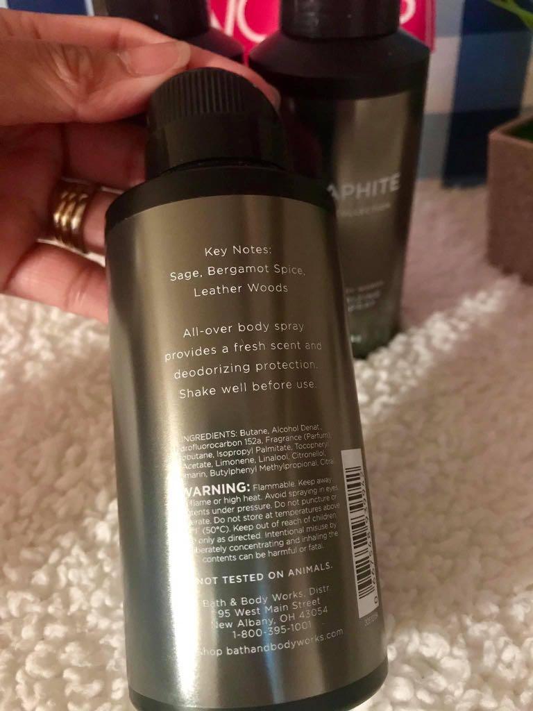 Men Graphite Deo/Body Spray, Beauty & Personal Care, Bath & Body, Body ...