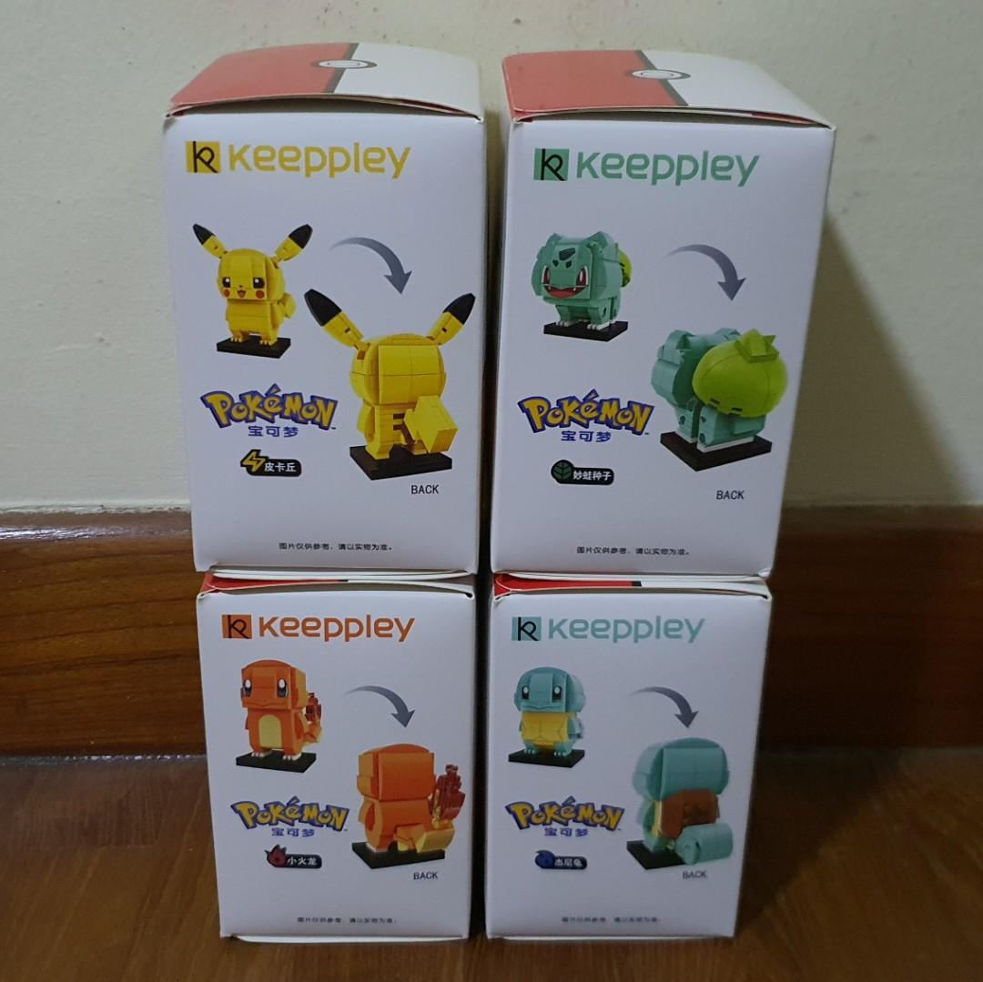 Miniso Keeppley Pokemon Bricks - Pikachu/Bulbasaur/Charmander/ Squirtle ...