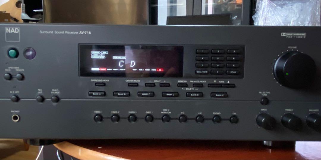 NAD Amplifier AVR-716, Audio, Soundbars, Speakers & Amplifiers on Carousell