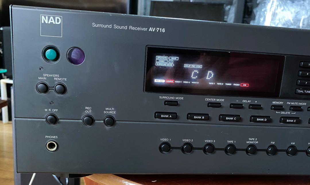 NAD Amplifier AVR-716, Audio, Soundbars, Speakers & Amplifiers on Carousell