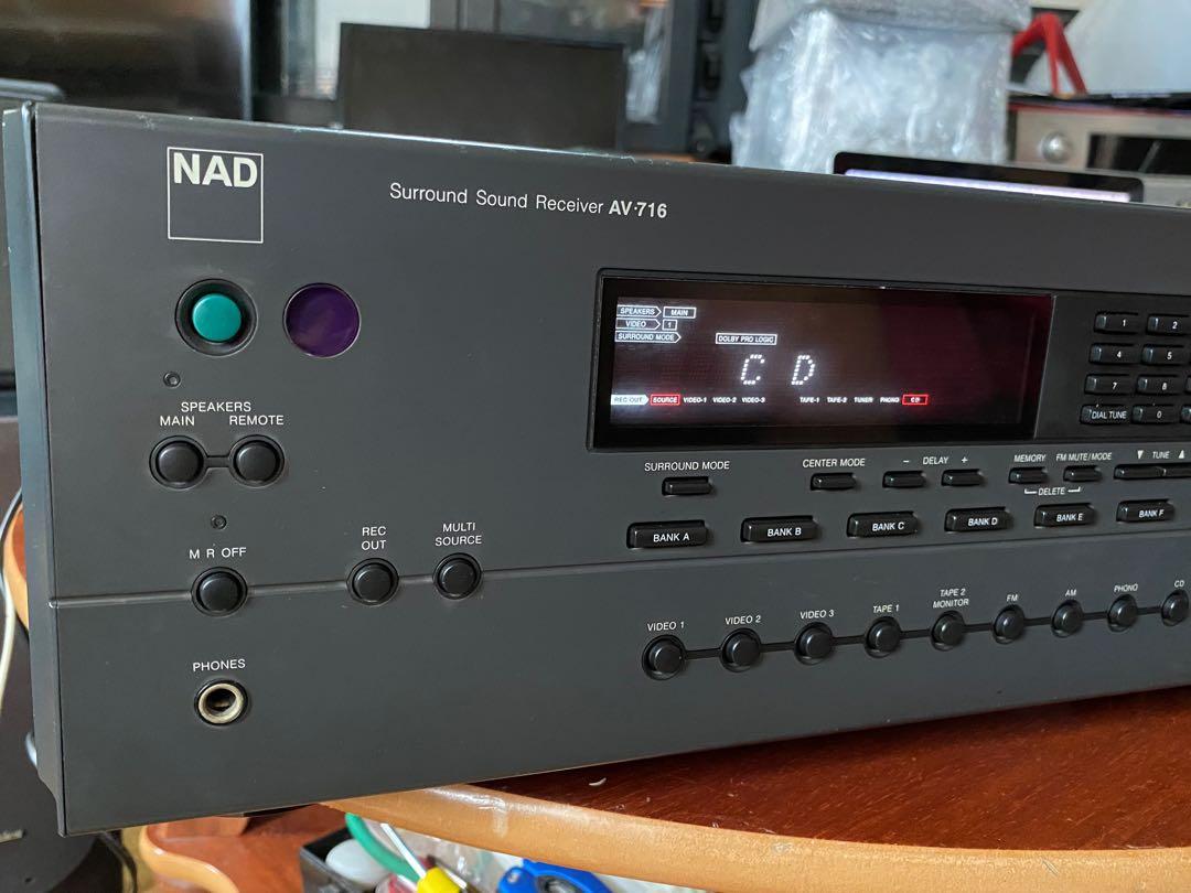 NAD Amplifier AVR-716, Audio, Soundbars, Speakers & Amplifiers on Carousell