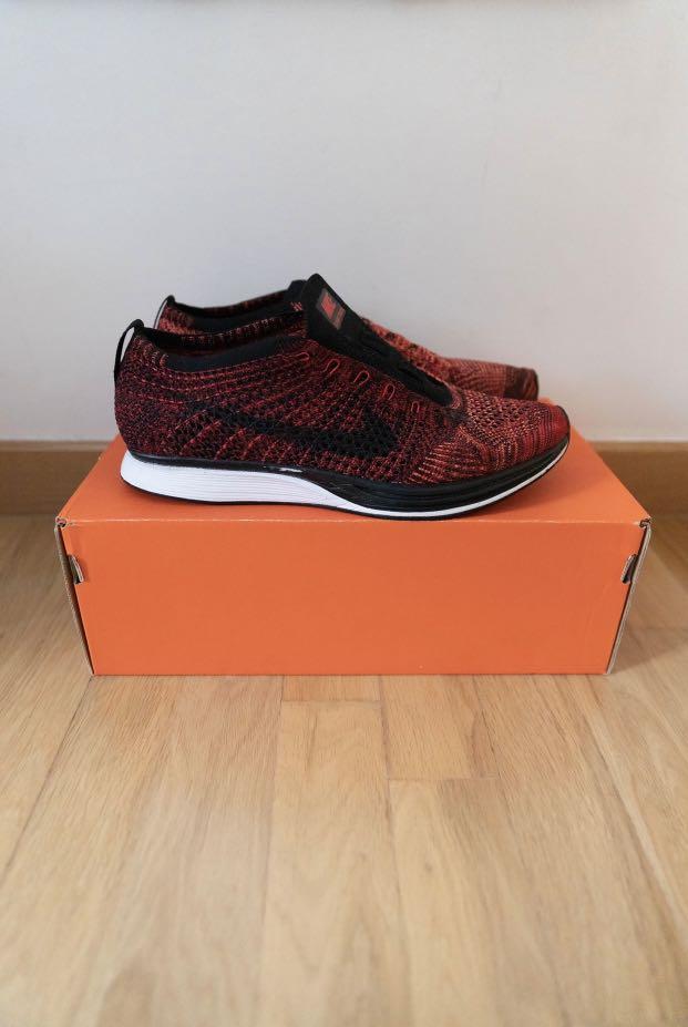 Nike Flyknit Racer University Red "Fire Rooster", Men's Fashion ...
