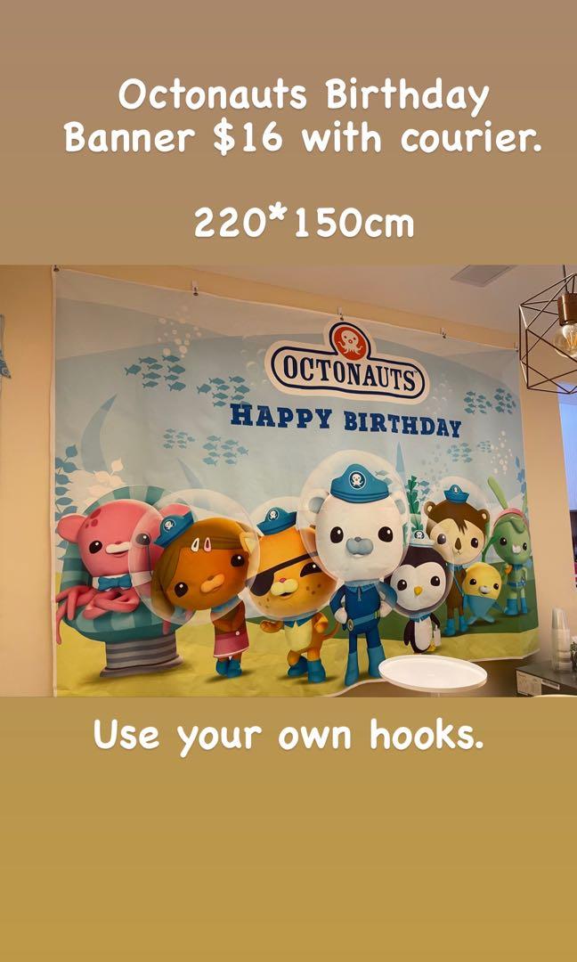 Octonauts birthday banner, Hobbies & Toys, Stationery & Craft ...