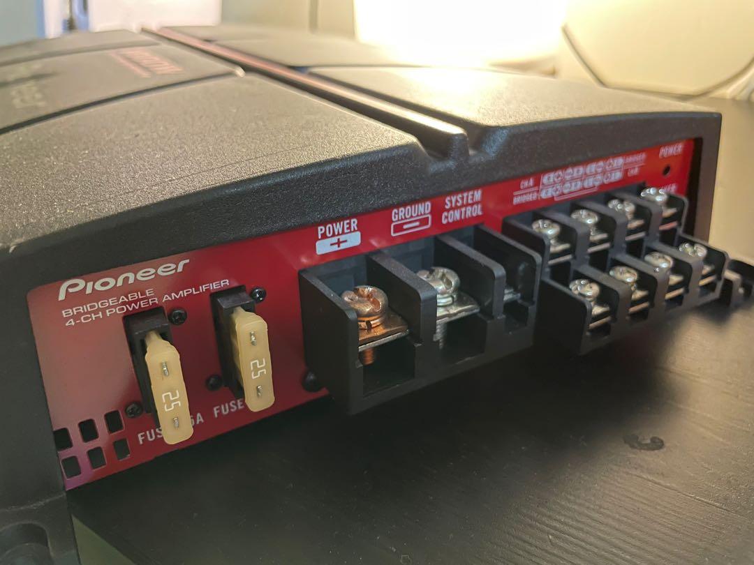 Pioneer GM-A6704 4-Channel Bridgeable Amplifier with Bass Boost, Car Accessories, Accessories on ...