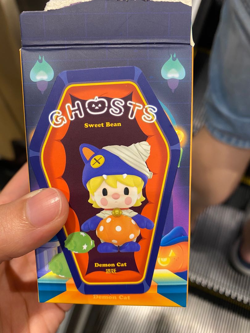 Popmart sweet bean ghosts - demon cat, Toys & Games, Bricks & Figurines ...
