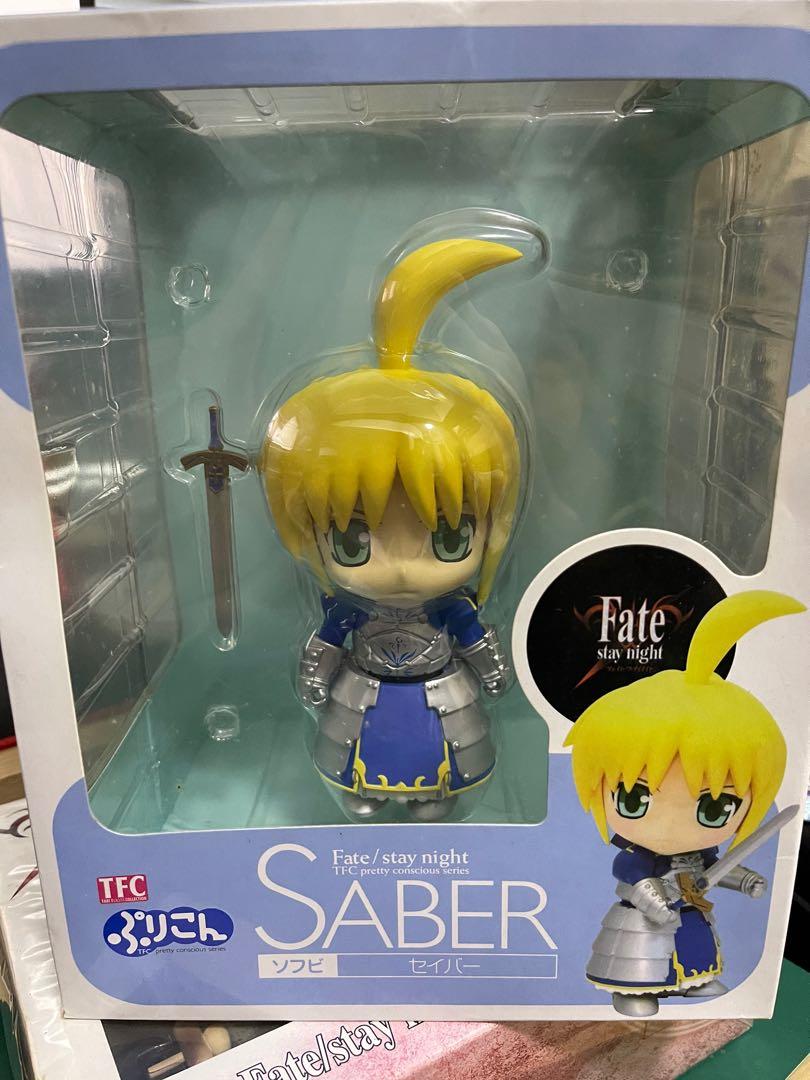 Saber q版 figure 換裝可動 fate stay night 非黏土人nendoroid, 興趣及遊戲, 玩具 & 遊戲類 ...