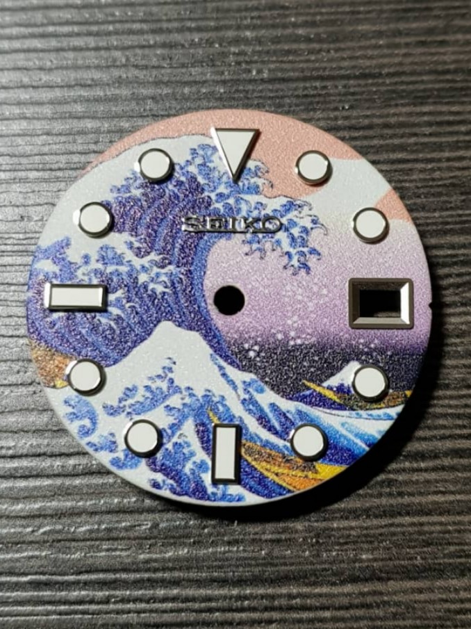 Seiko Dial - The Great Wave off Kanagawa, Men's Fashion, Watches ...