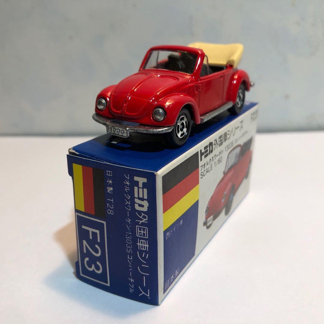 Tomica 藍盒 F23 VW 1303S Convertible 甲蟲開蓬車 Made in Japan 日本製, 興趣及遊戲, 玩具 & 遊戲類 - Carousell