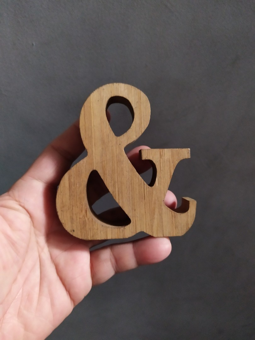 Wood letter symbol & design, Hobbies & Toys, Stationary & Craft, Art ...