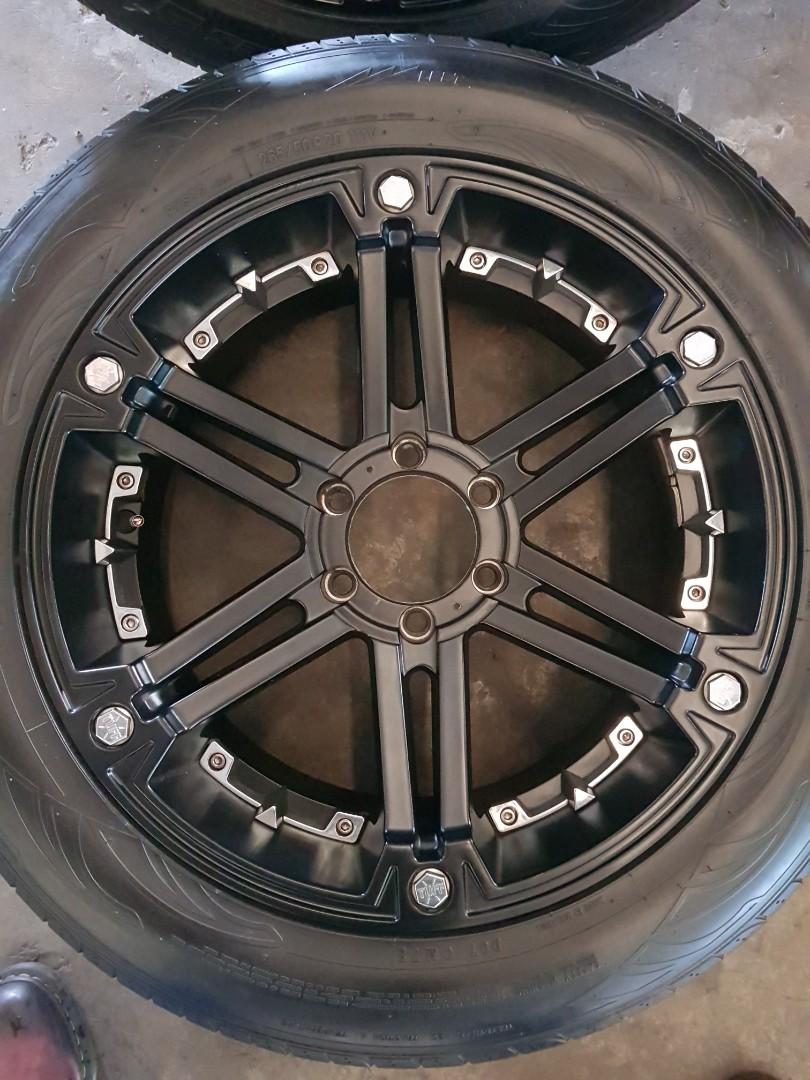 20" TUFF design Mags 6holesPCD 139 & TOYO tires, Car Parts ...