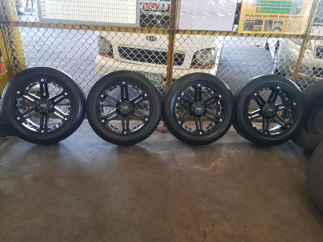 20" TUFF design Mags 6holesPCD 139 & TOYO tires, Car Parts ...