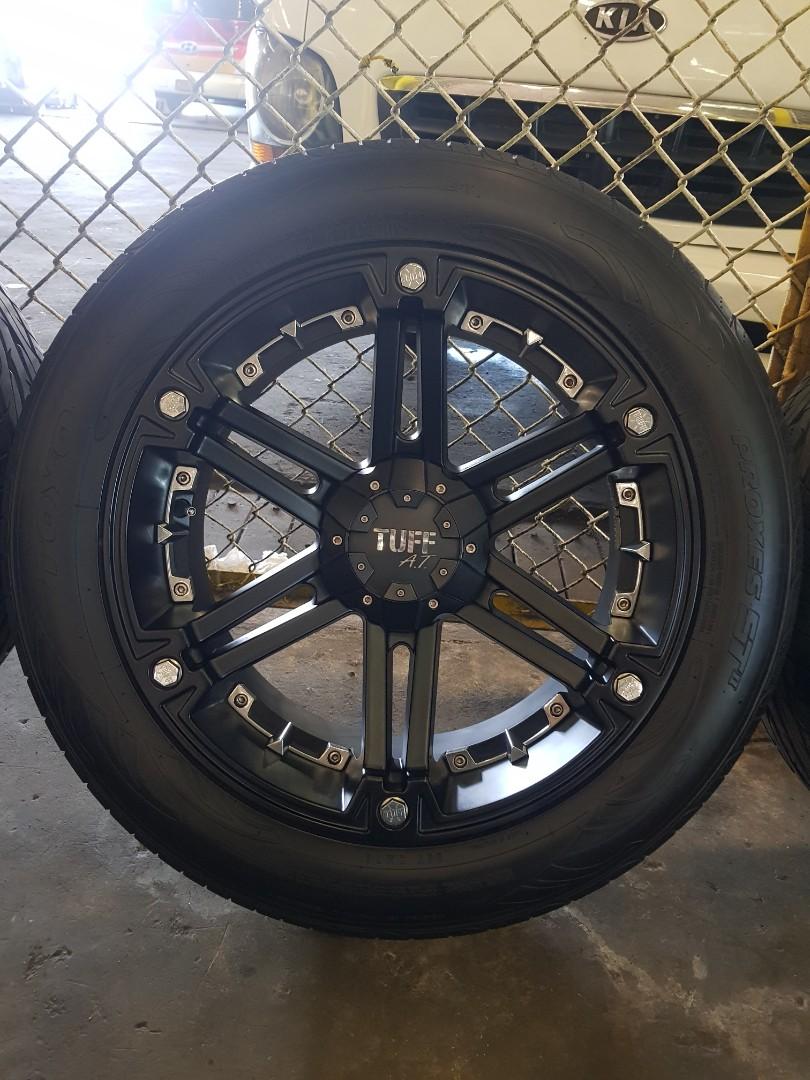 20" TUFF design Mags 6holesPCD 139 & TOYO tires, Car Parts ...