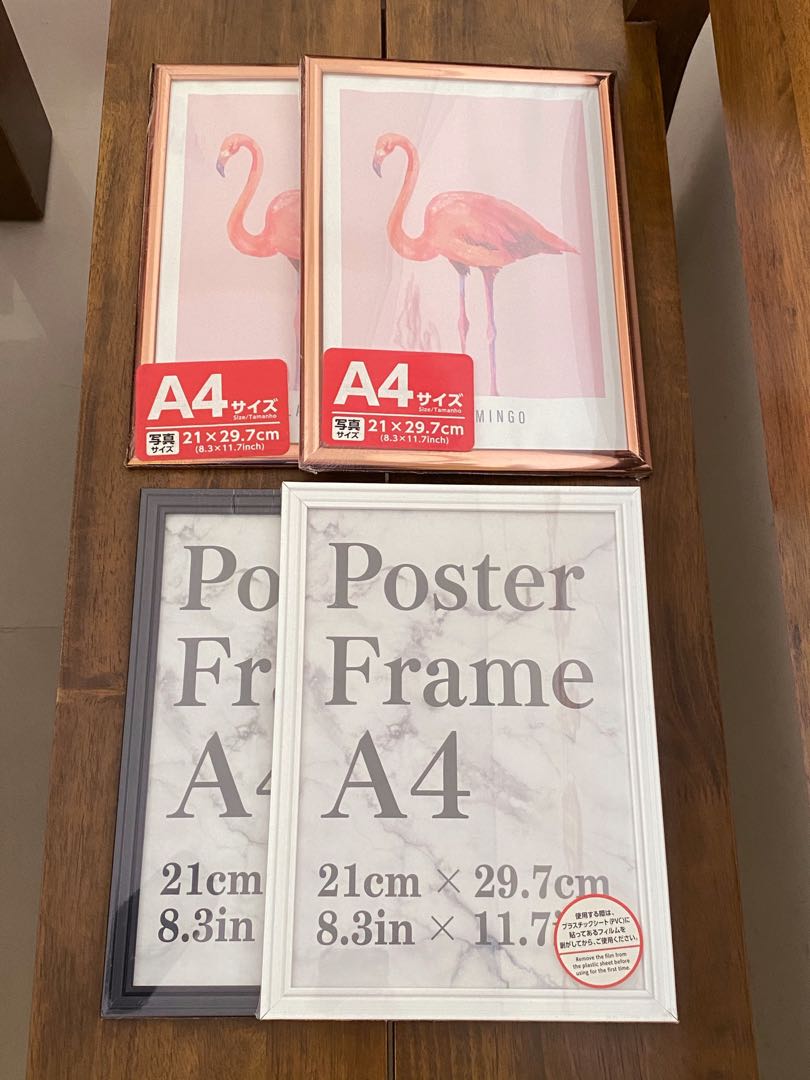 A4 size Frames (picture or poster), Hobbies & Toys, Stationery & Craft ...