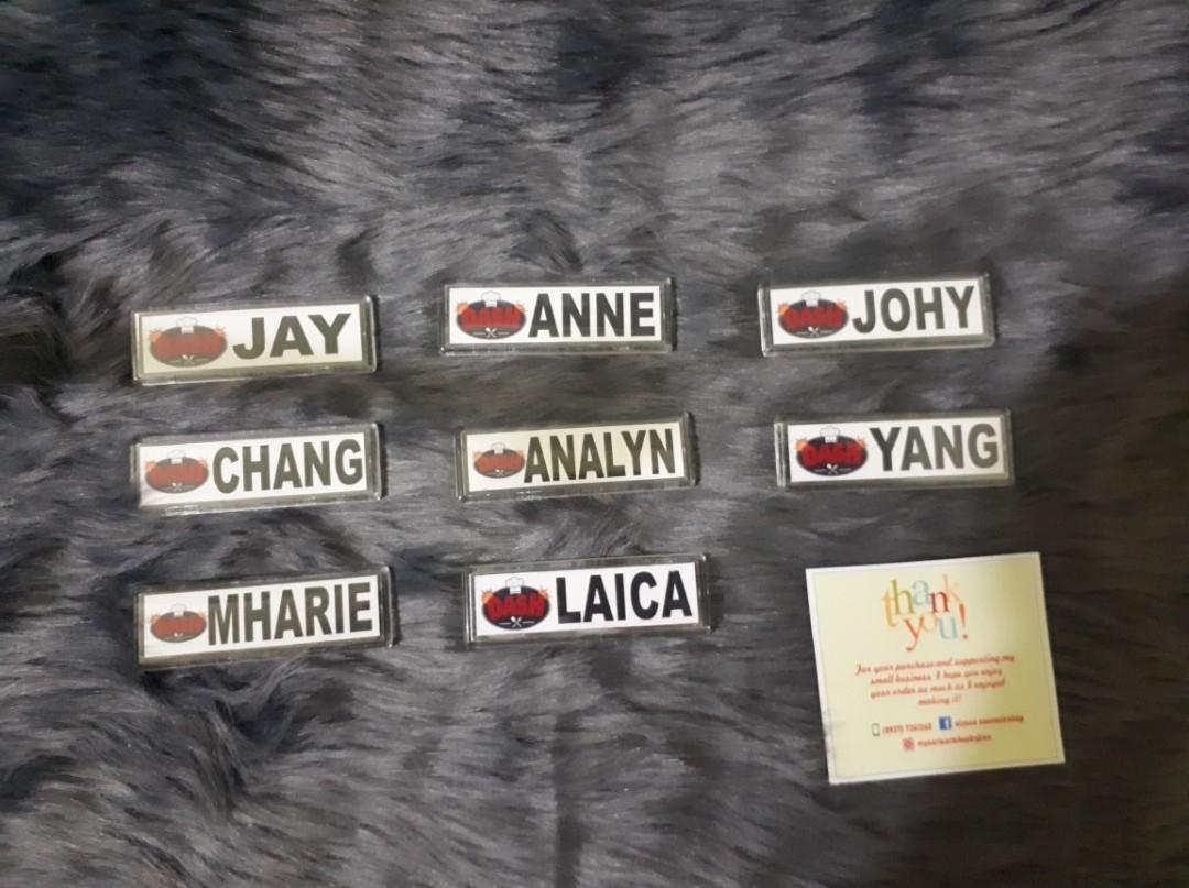 Acrylic Name Plate, Hobbies & Toys, Stationary & Craft, Craft Supplies ...