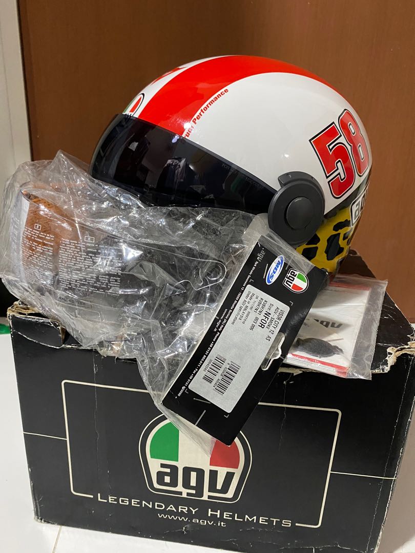 agv marco simoncelli, Motorcycles, Motorcycle Apparel on Carousell