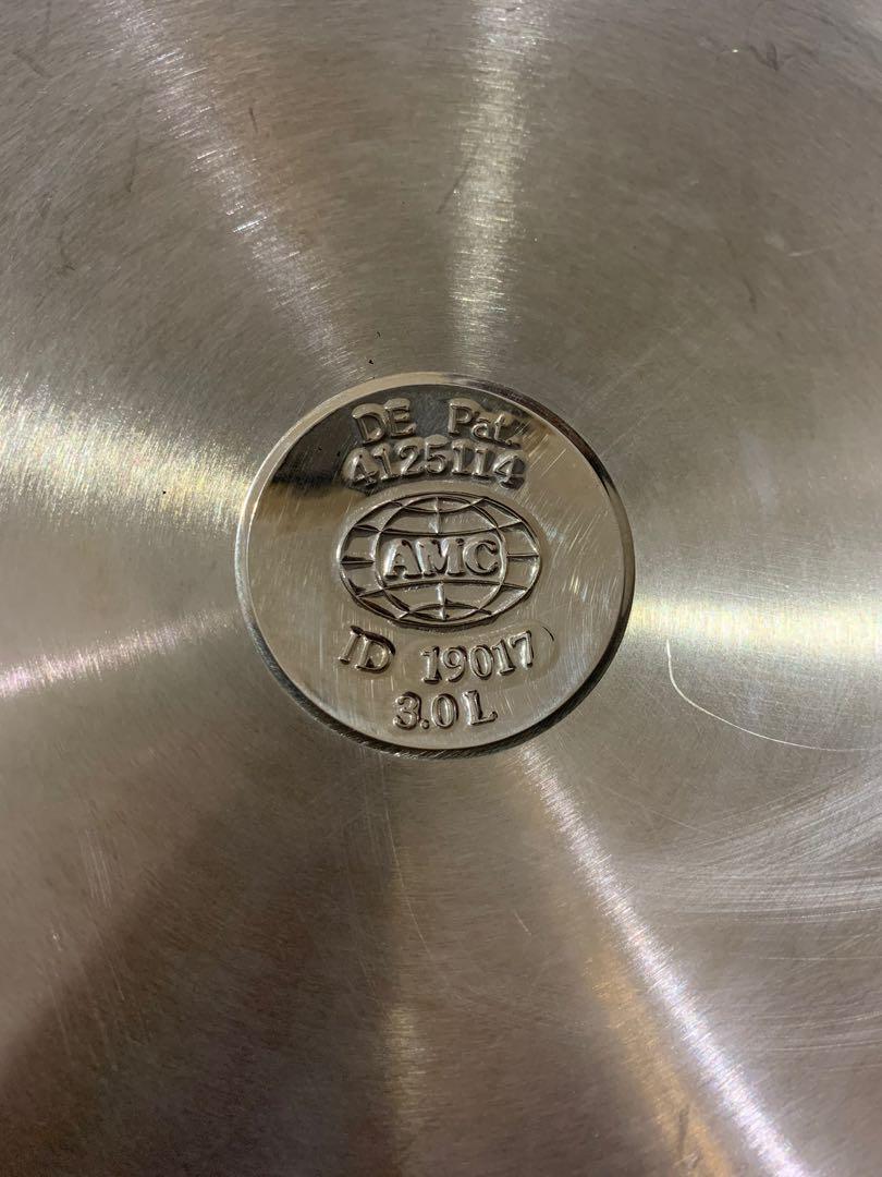 AMC 32cm 3L stainless steel frying pan, Furniture & Home Living ...