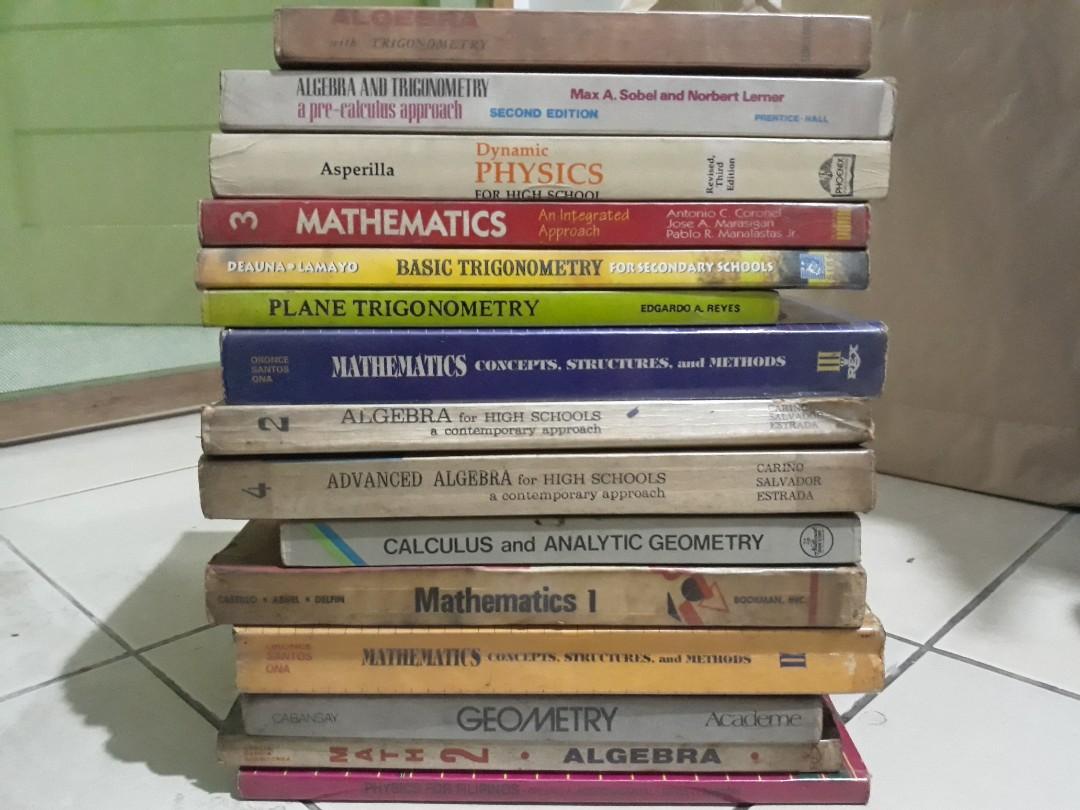 Assorted high school math books, Hobbies & Toys, Books & Magazines ...
