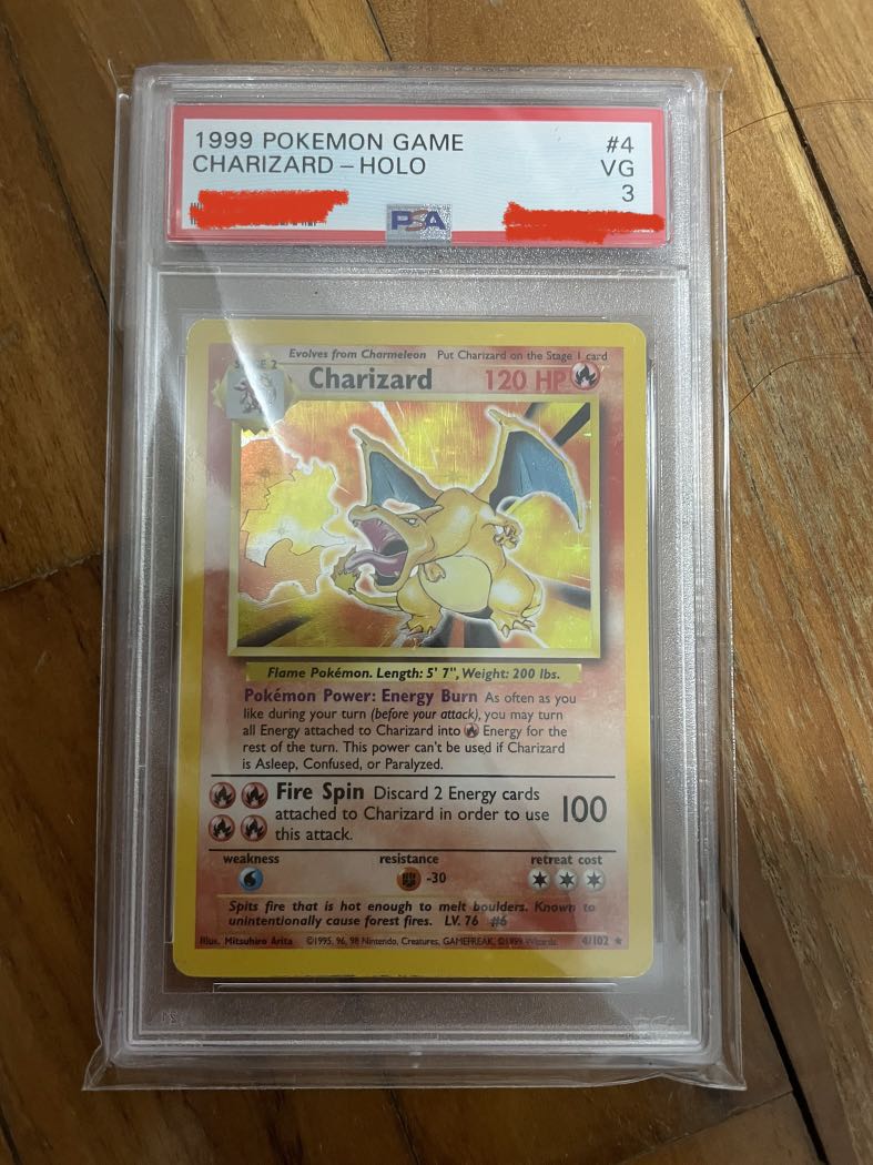 Base set Charizard Psa 3, Hobbies & Toys, Toys & Games on Carousell