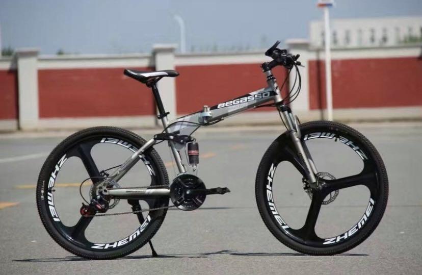 [NEW] BEGASSO 24 Speeds Foldable Mountain Bike Disc Brakes Shimano Gear ...