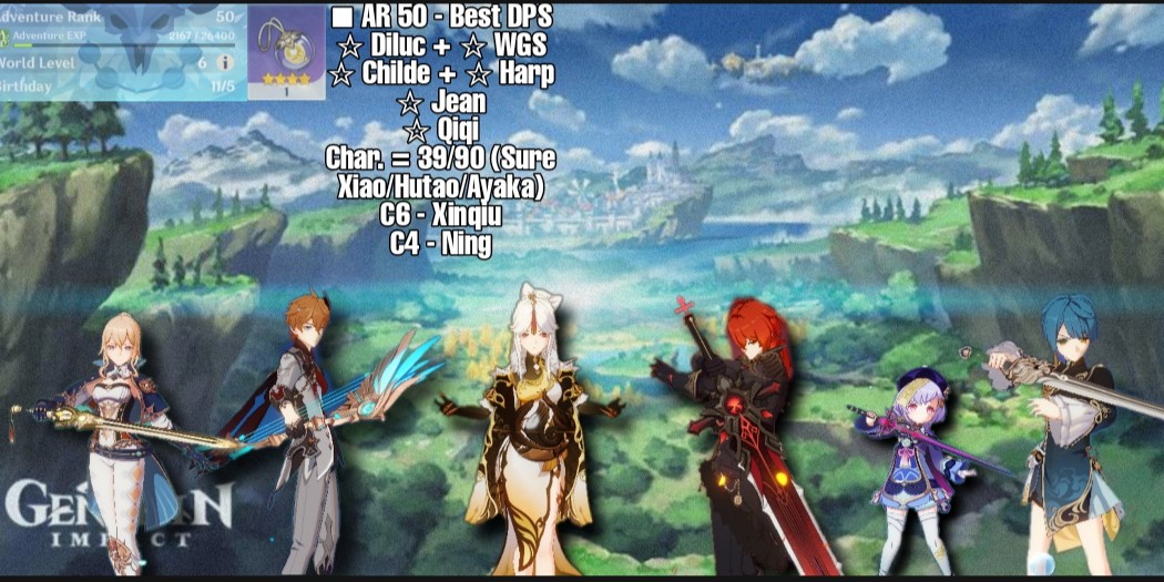 CHILD+HARP, DILUC+WGS. (GENSHIN IMPACT), Video Gaming, Video Games ...