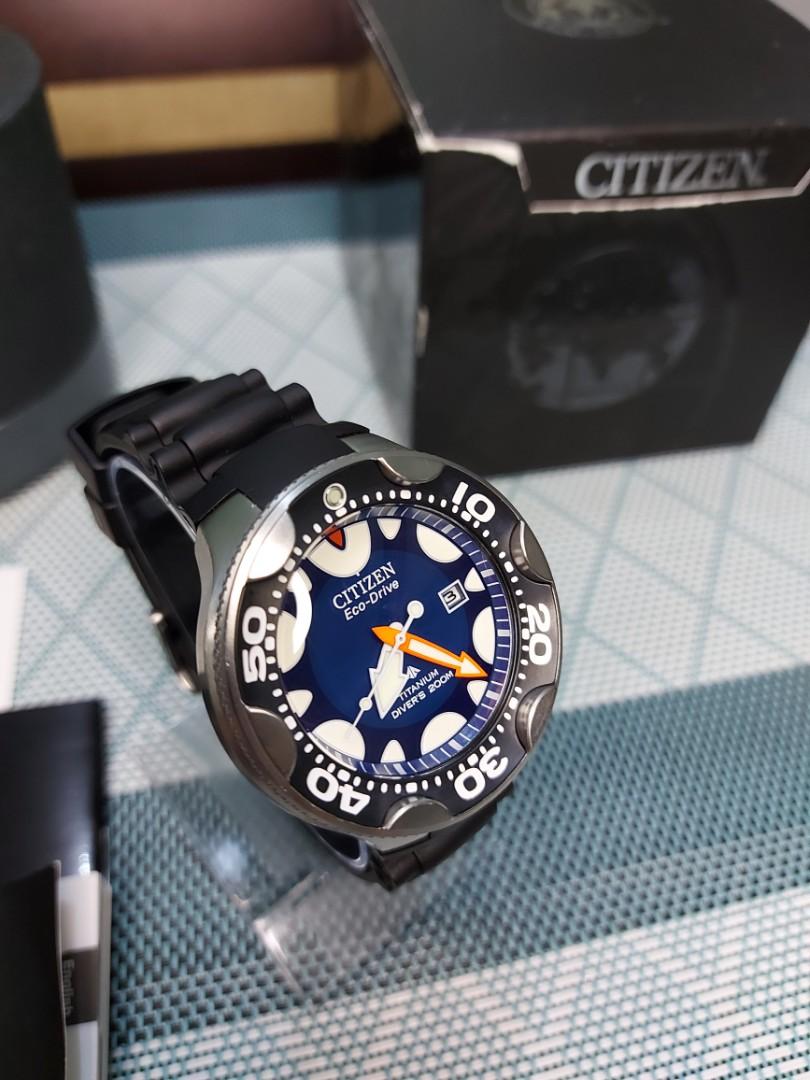 Citizen Eco Drive Promaster Titanium Orca Diver Blue Face, 52% OFF