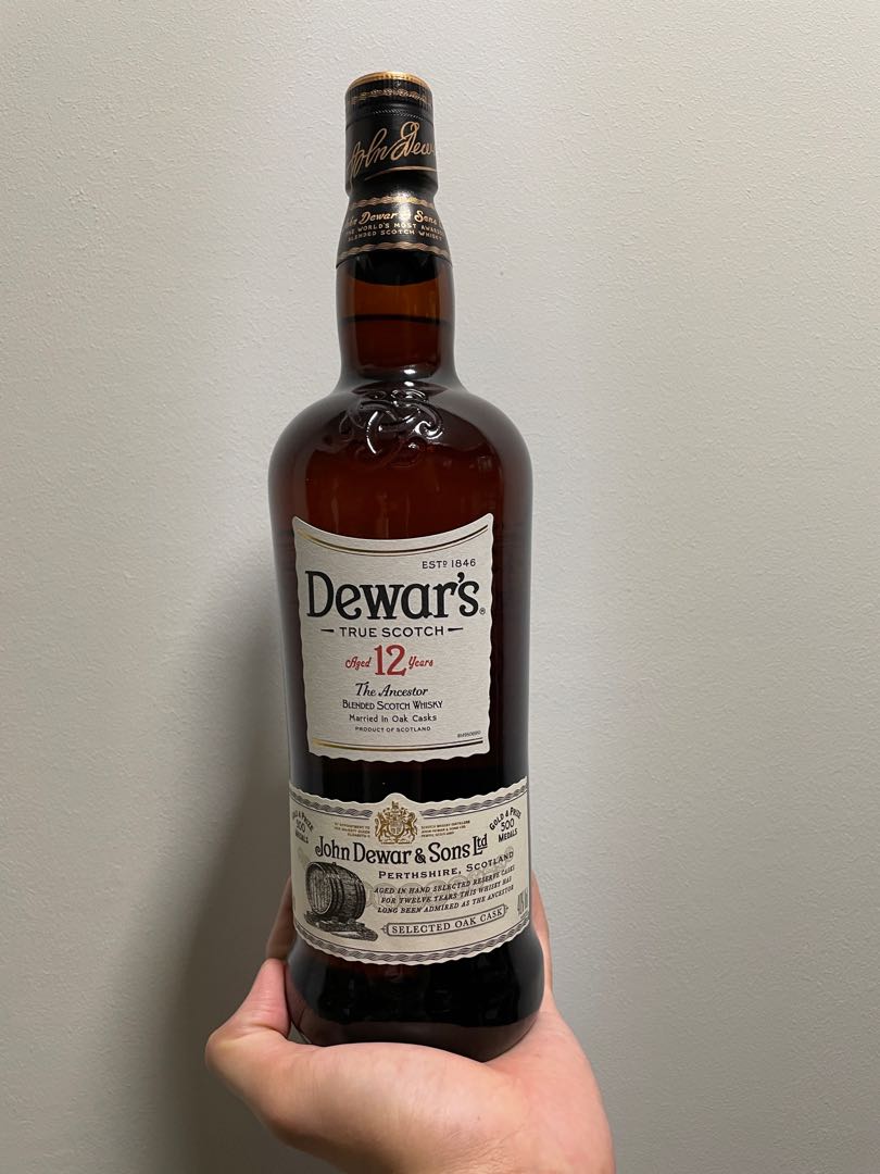 Dewar’s Blended Scotch Whisky 1L, Food & Drinks, Alcoholic Beverages on ...