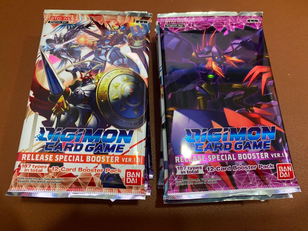 Digimon 2020 TCG English first edition! Booster packs BT01-03, Hobbies ...