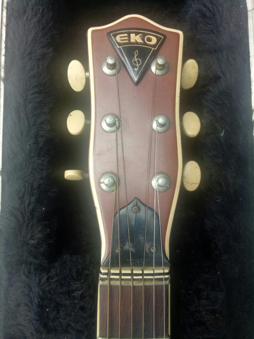 Eko Rare 60s Guitar Made In Italy with Hard Case, Hobbies & Toys, Music ...