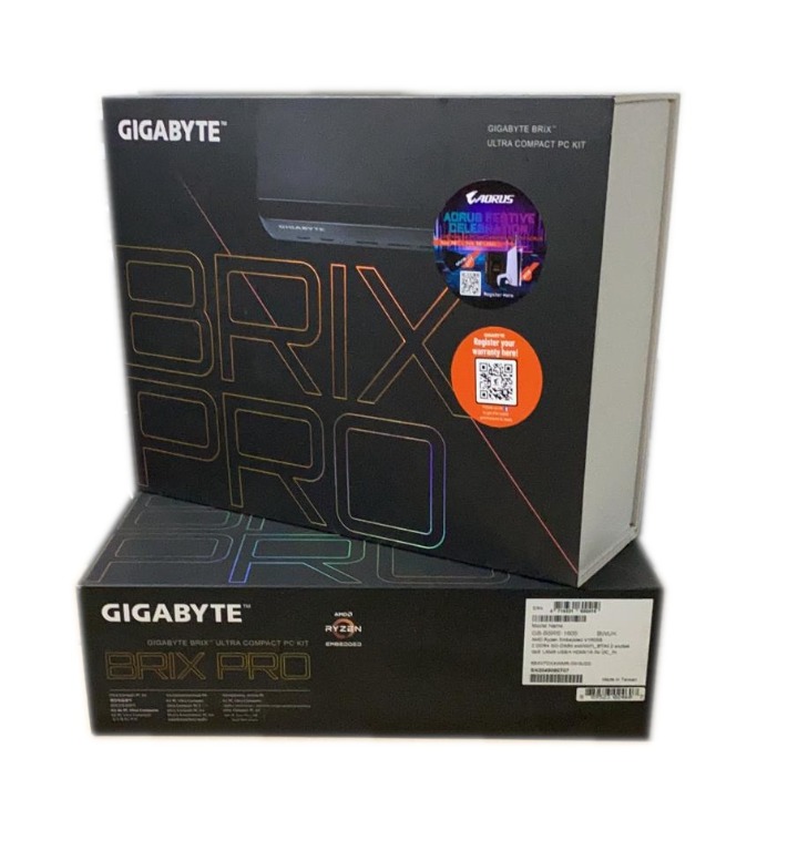 Gigabyte BRIX PRO Ultra Compact PC Kit (GB-BSRE-1605) - AMD Ryzen ...