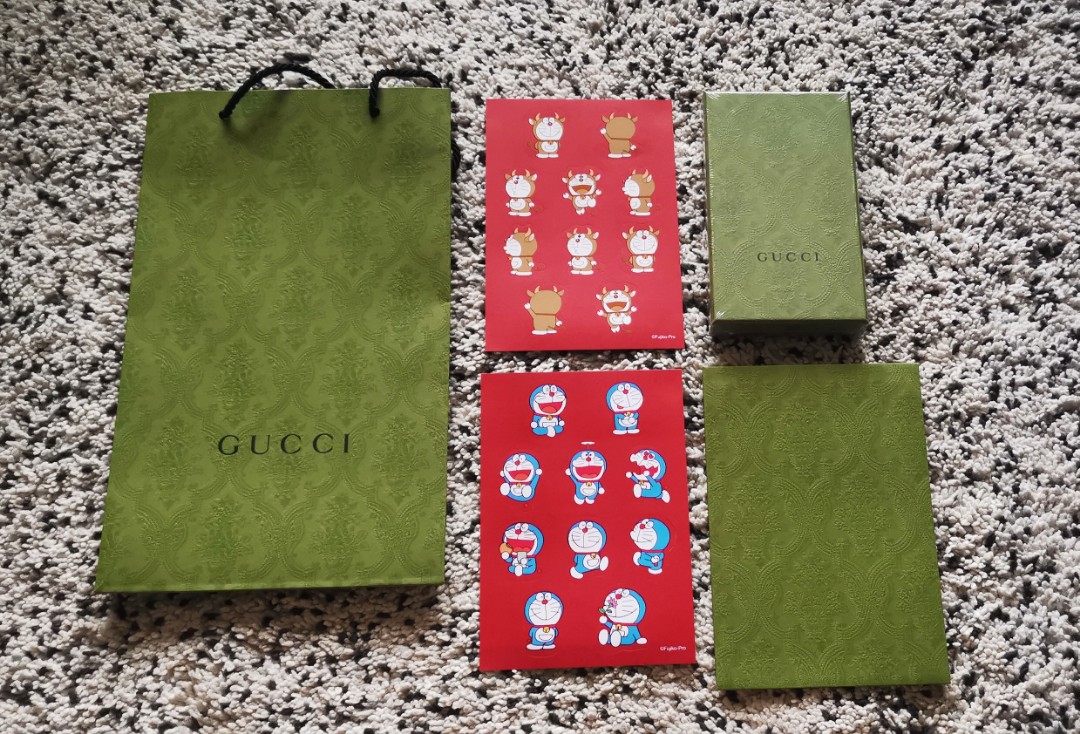 Gucci x Doraemon CNY Red Packets 2021, Luxury, Accessories on Carousell