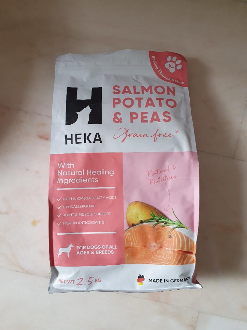 HEKA Salmon potato & peas kibbles, Pet Supplies, Pet Food on Carousell