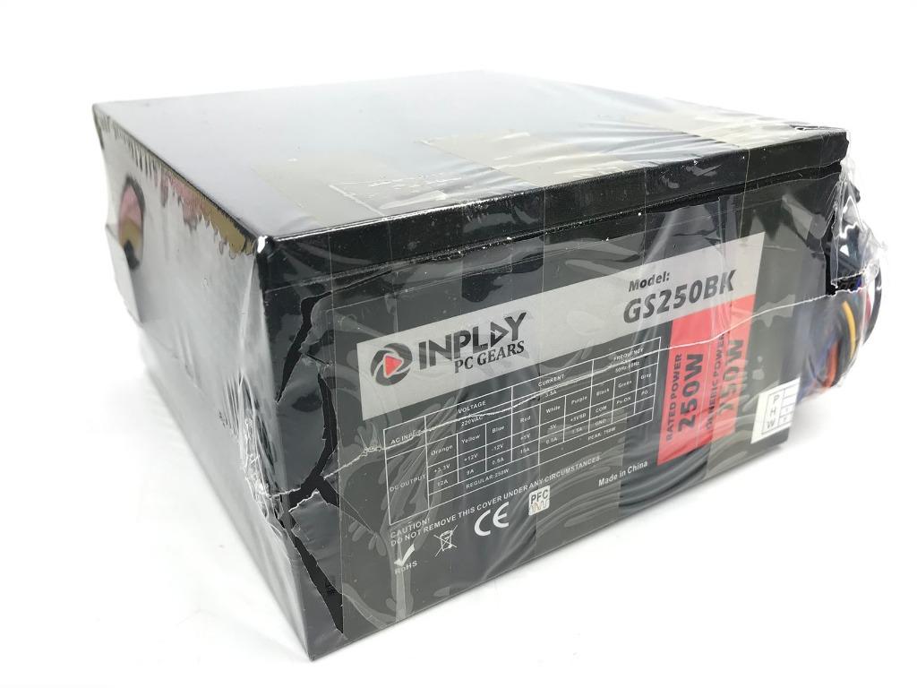 INPLAY (GS250BK 750W BIG FAN BLACK) POWER SUPPLY UNIT GENERIC PSU ...