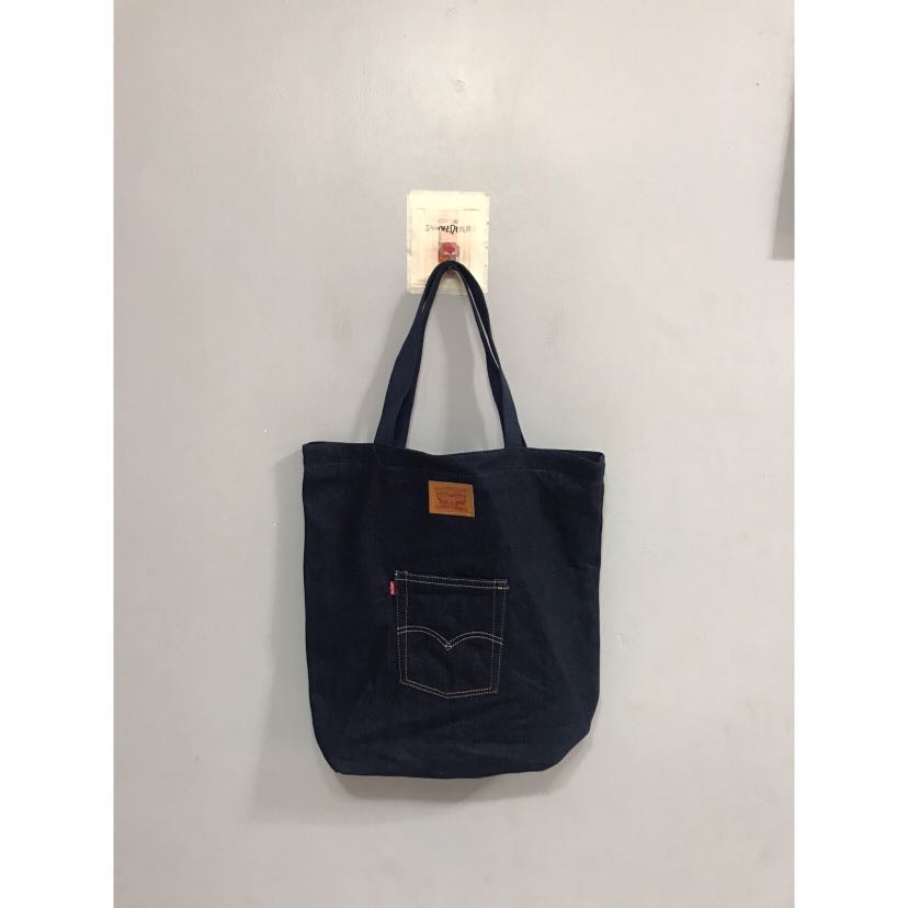 Levis Back Pocket Tote Bag (Denim), Men's Fashion, Bags, Sling Bags on ...