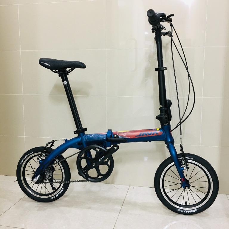New Arrival JAVA X3 Matt Blue 14" wheels Folding bike, 運動產品, 單車及配件, 單車 - Carousell