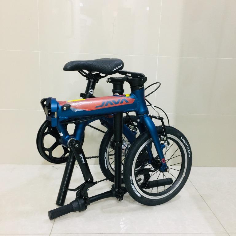 New Arrival JAVA X3 Matt Blue 14" wheels Folding bike, 運動產品, 單車及配件, 單車 - Carousell