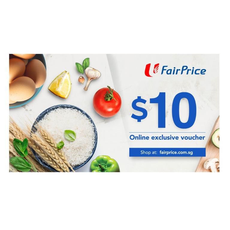 NTUC Fairprice online voucher, Tickets & Vouchers, Vouchers on Carousell