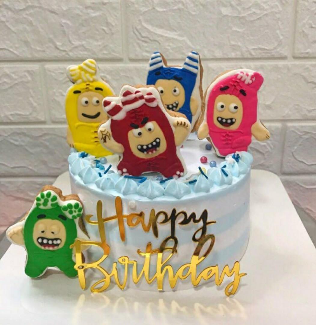 Oddbods Sugar Cookies Cake Topper, Food & Drinks, Homemade Bakes on ...