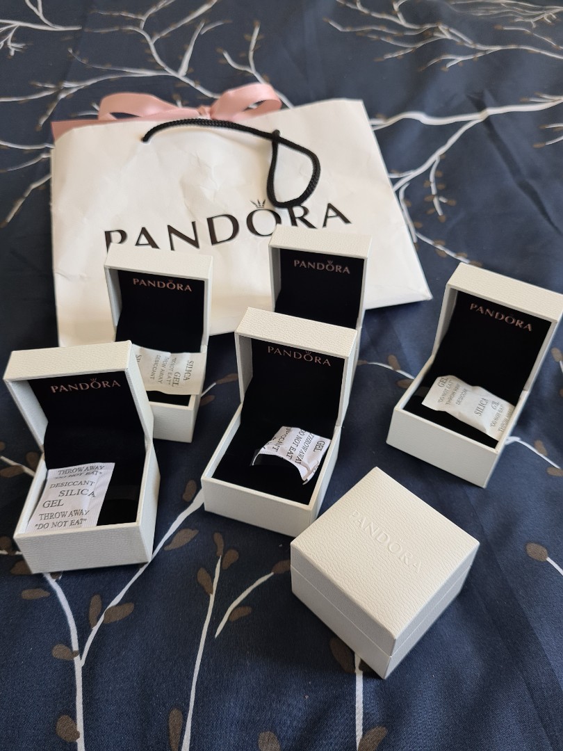 Authentic Pandora Charm Boxes, Women's Fashion, Jewelry & Organizers ...
