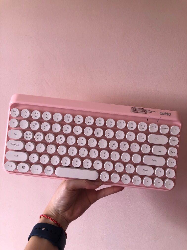 Retro mini wireless keyboard 86key KBD-50, Electronics, Computer Parts ...