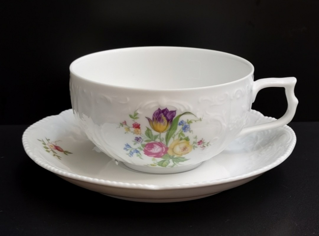 ROSENTHAL Classic Rose Collection Sanssouci Teacup And Saucer ...