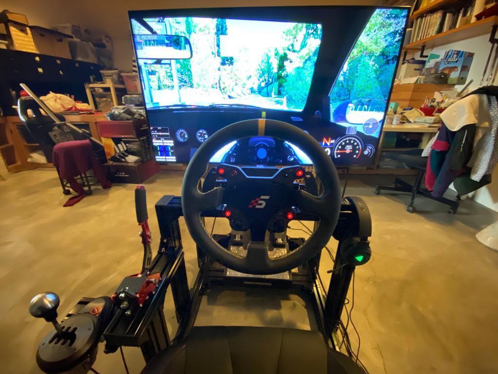 S5 Aluminium Sim Racing Cockpit / wheelstand / driving simulator rig ...